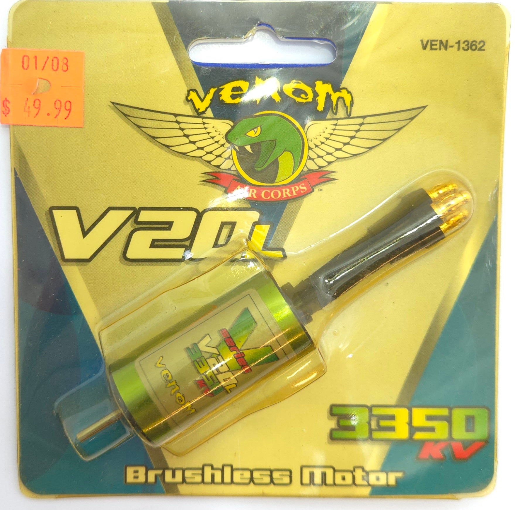 Venom VENOM RC V20L 3350 kv 12A BRUSHLESS INRUNNER MOTOR VEN-1362 – The ...